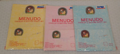 3 Diff Vintage 1980s MENUDO Logo Band Merchandise Envelope Writing ...
