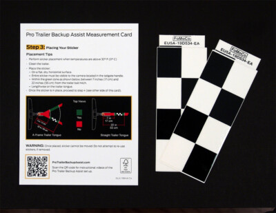2015-22 Ford OEM F-150, 250, 350 Pro Trailer Backup Assist Card ...