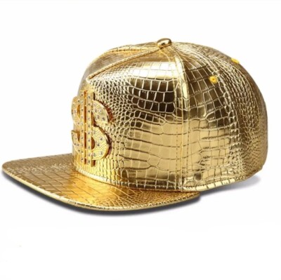 Shiny Golden Money Hat Hip Hop Street Hat Cap | eBay