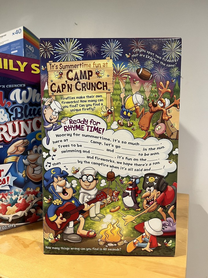 LIMITED EDITION CAPTAIN CRUNCH RED WHITE AND BLUE | eBay