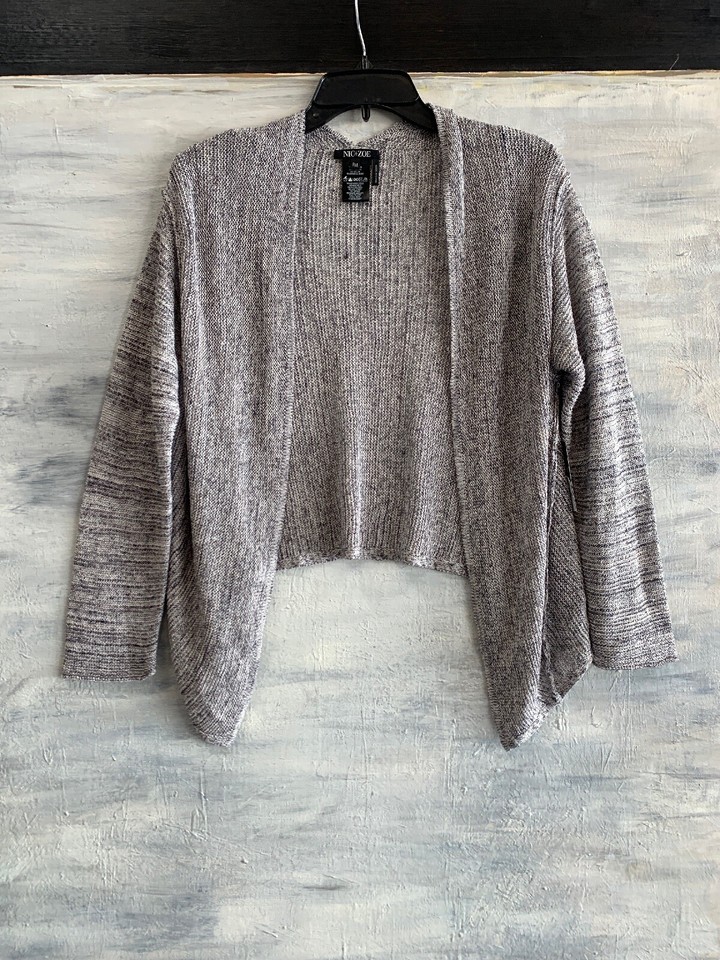 NIC + ZOE Carpe Diem Cardy Open-Front Cardigan Sweater, PM PL - Pearl ...