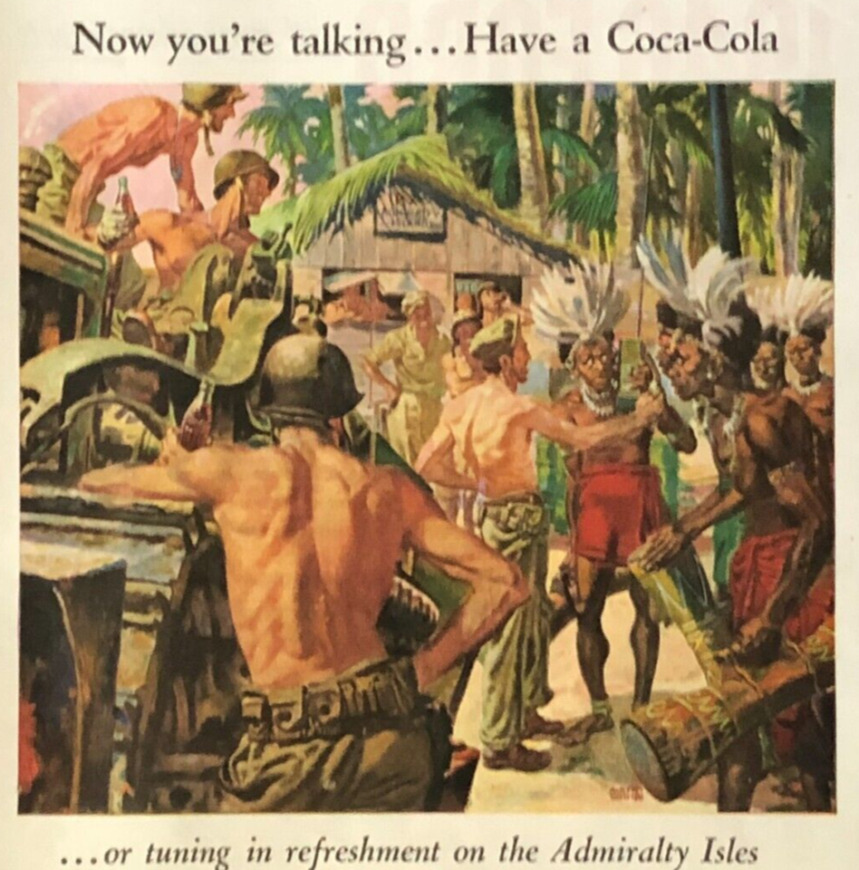 1945 Coca Cola Advertisement Military Admiralty Isles Natives Coke Vtg ...