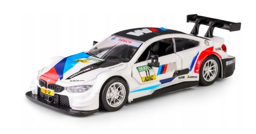 BMW M4 DTM Dekra Germany Rally Car Model White Diecast 1:44 MSZ Opening ...