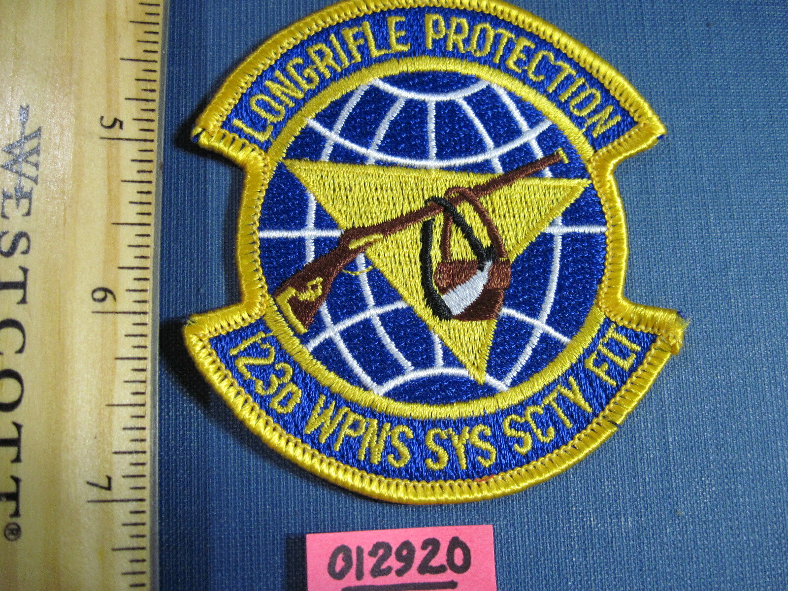 USAF AIR FORCE Squadron patch 123rd WEAPONS SYSTEM SECURITY FLIGHT Free ...