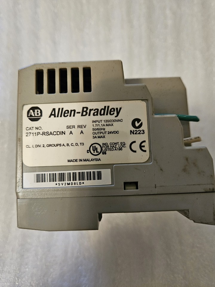 Allen-Bradley PanelView Plus 24 VDC Power Supply 2711P-RSACDIN PLC | eBay