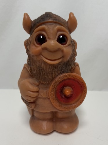 VINTAGE TROLL VIKING COIN BANK 8” DAM Unmarked - MADE IN DENMARK ...