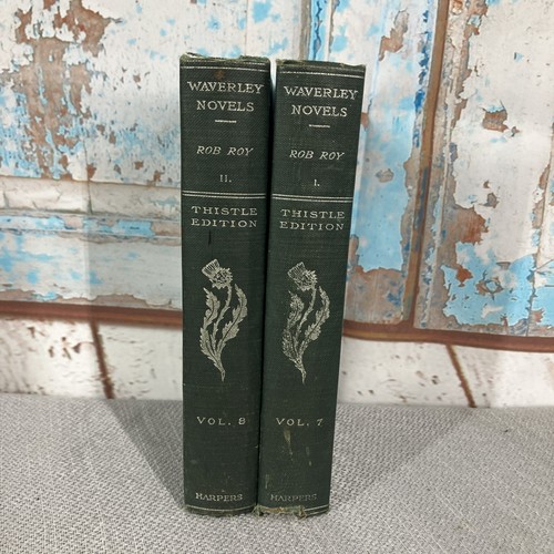 Waverly Novels Thistle Edition Rob Roy 2 Book Set Harpers 1901 | eBay