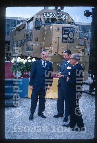 Original Slide B&O Chessie System GP40-2 GM50 At EMD Open House With H ...