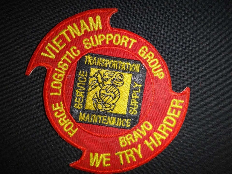Vietnam War USMC FORCE LOGISTIC SUPPORT GROUP - BRAVO - WE TRY HARDER ...