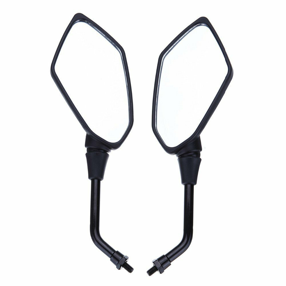Universal Black Rear View Mirror for Suzuki Kawasaki Harley BMW Yamaha ...