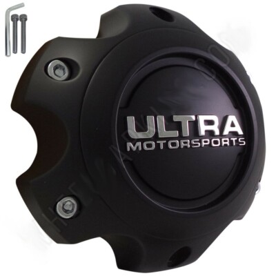 NEW Ultra Motorsports 89-9765 Matte Black Wheel Center Cap 6x5.5 6x135 ...