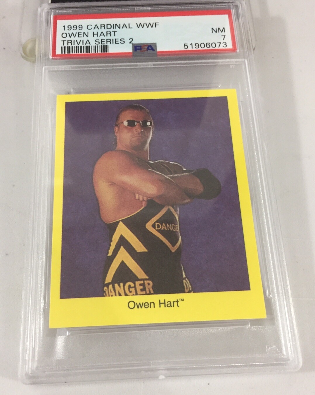 Owen Hart 1999 Cardinal Wwf Trivia Series 2 Psa 7 Pop 1 Wwe | eBay