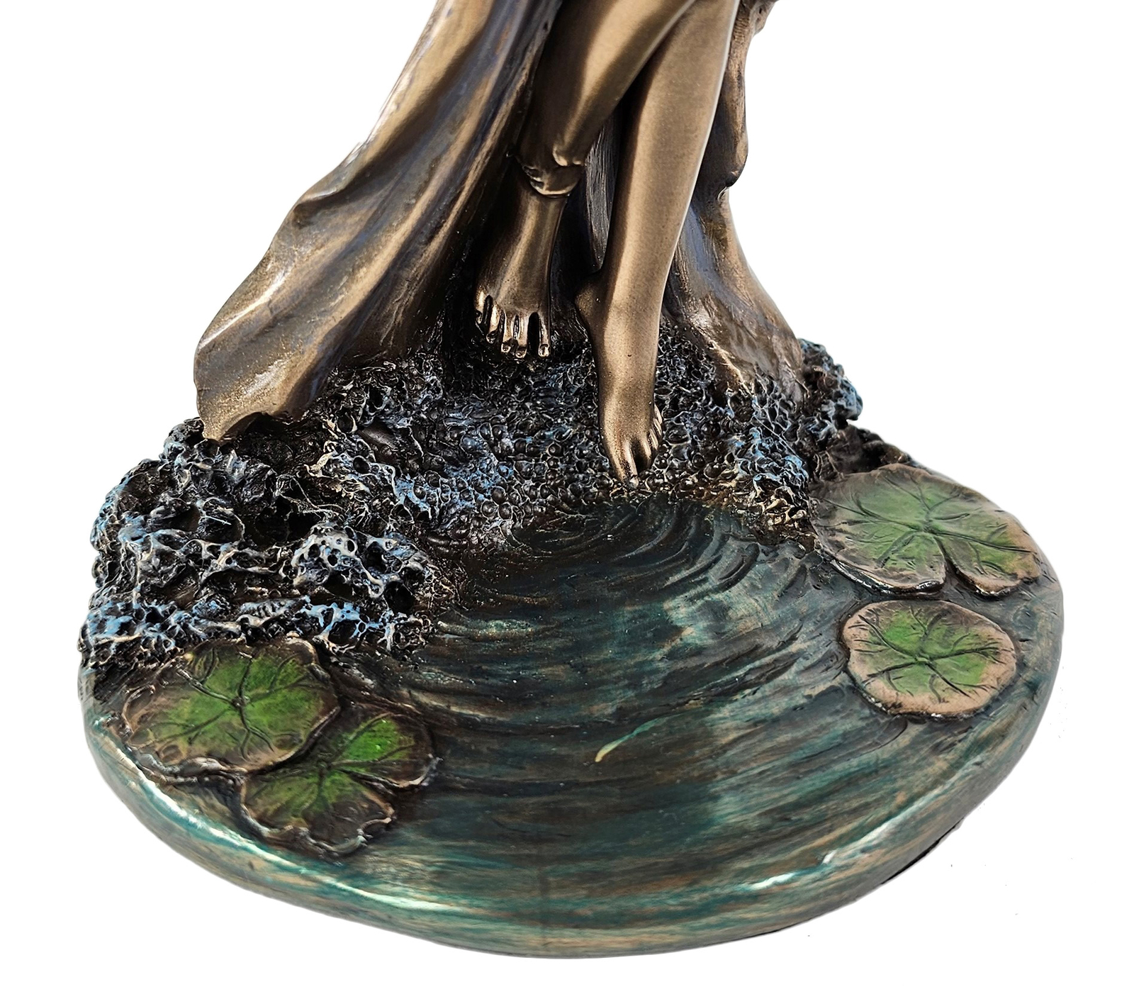 13" Lady of the Lake Viviane Holding Excalibur Sword Statue Bronze ...