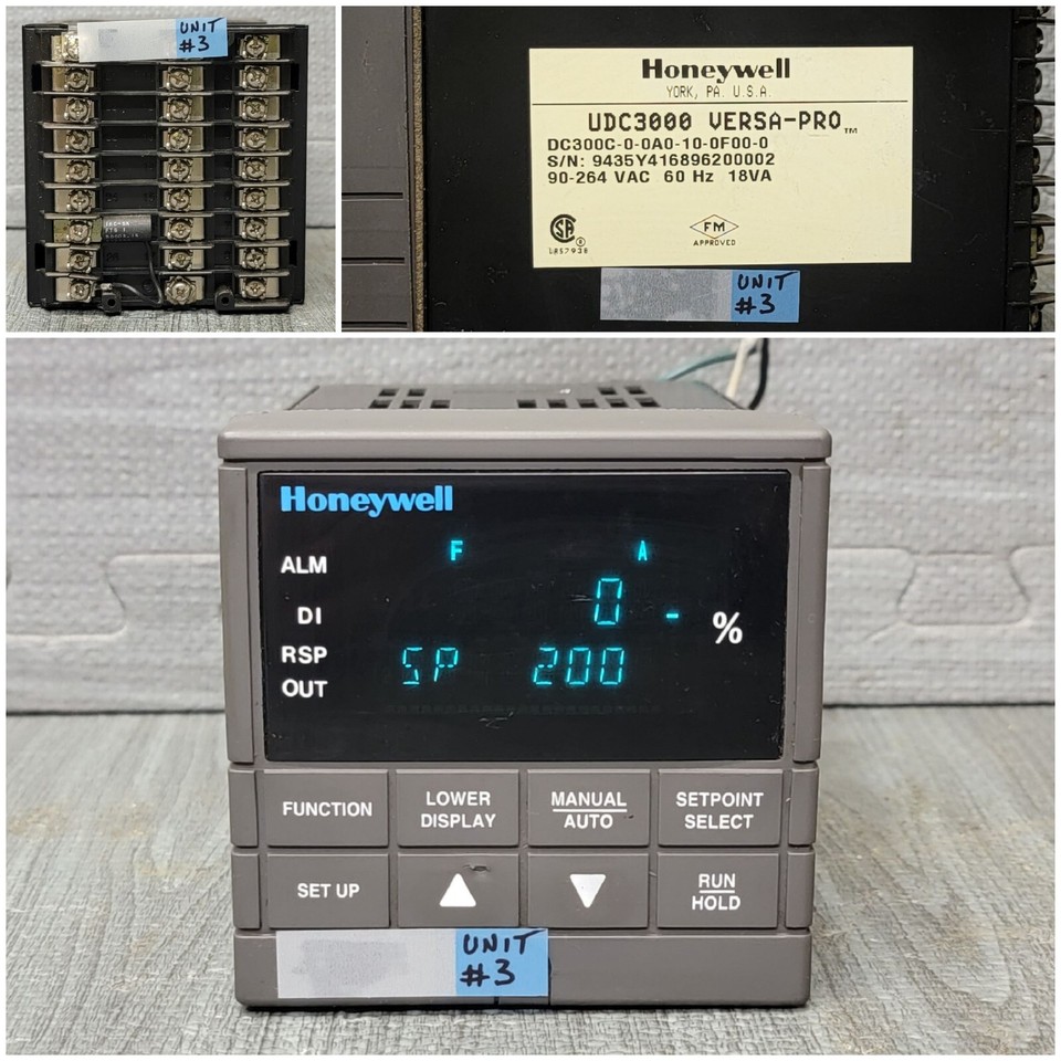 Honeywell UDC3000 Universal Digital Limit Controller All Units In ...