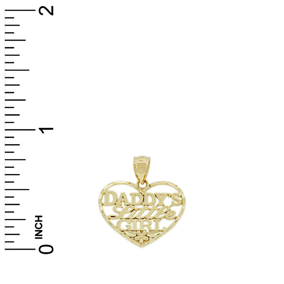 Charm America - Gold Daddy's Little Girl Charm - 10 Karat Solid Gold | eBay