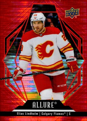 2022-23 UPPER DECK ALLURE RED RAINBOW PARALLEL #94 ELIAS LINDHOLM | eBay
