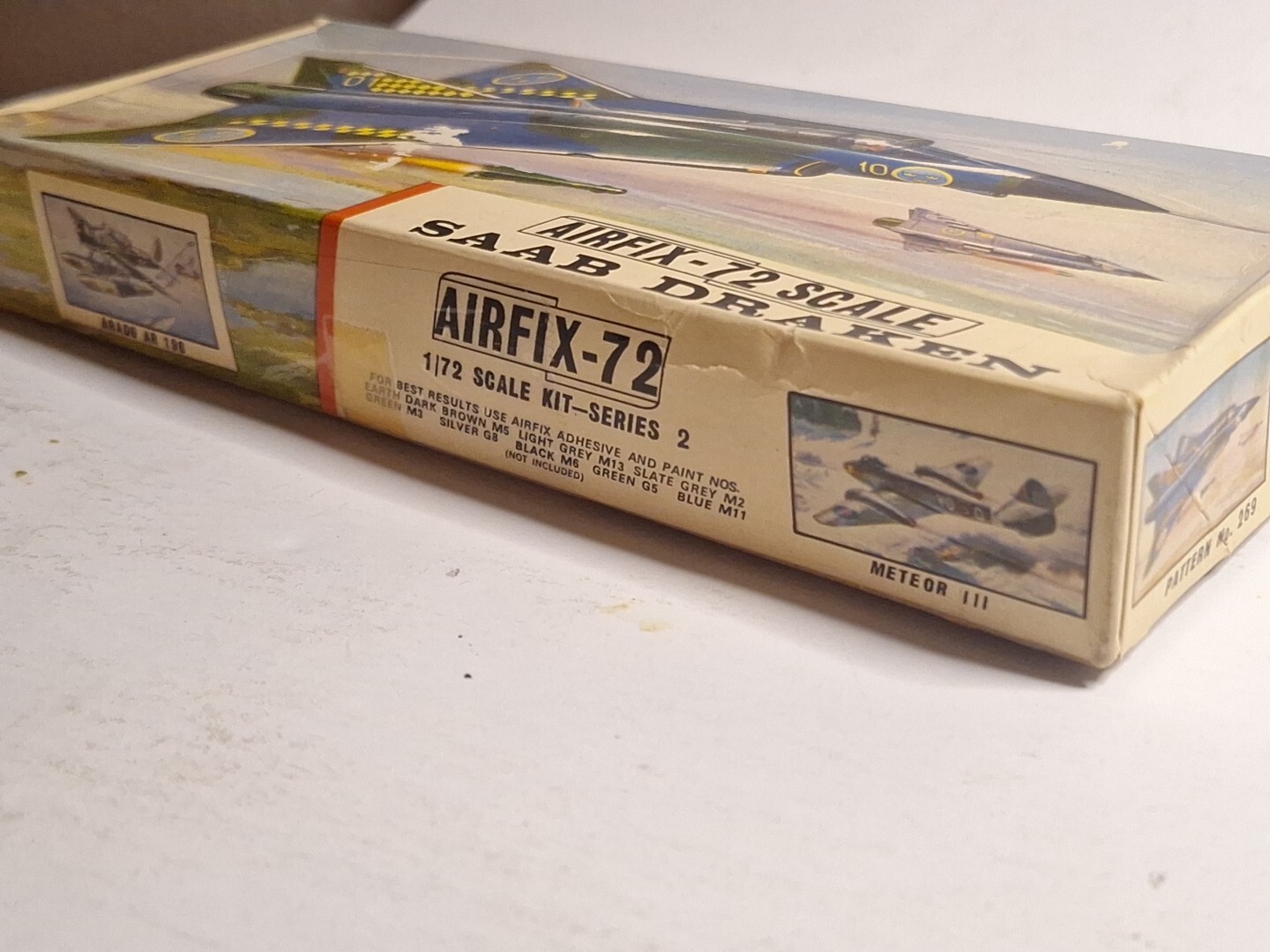 Vintage AIRFIX -SAAB DRAKKEN Swedish Fighter Jet Model Kit 1/72 -NEW ...