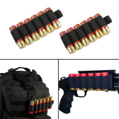 2Pcs/Set 12 Gauge 6 Rounds Shotgun Shell Ammo Carrier Holder Gun Ammo ...