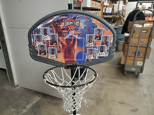 1996 Dream Team Huffy Sports Basketball Backboard and hoop with stand ...