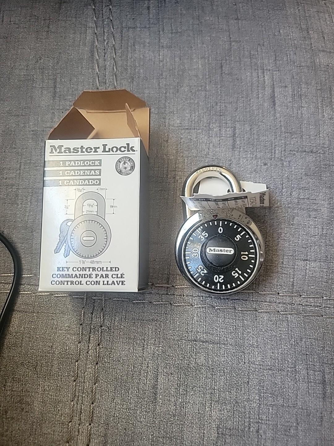 Vintage Combination Padlock Key-Controlled Master Lock #1525 NOS | eBay