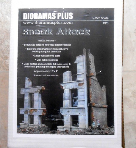 Dioramas Plus 2 Kit Set Building Urban Ruins Factory 1/35 Diorama ...