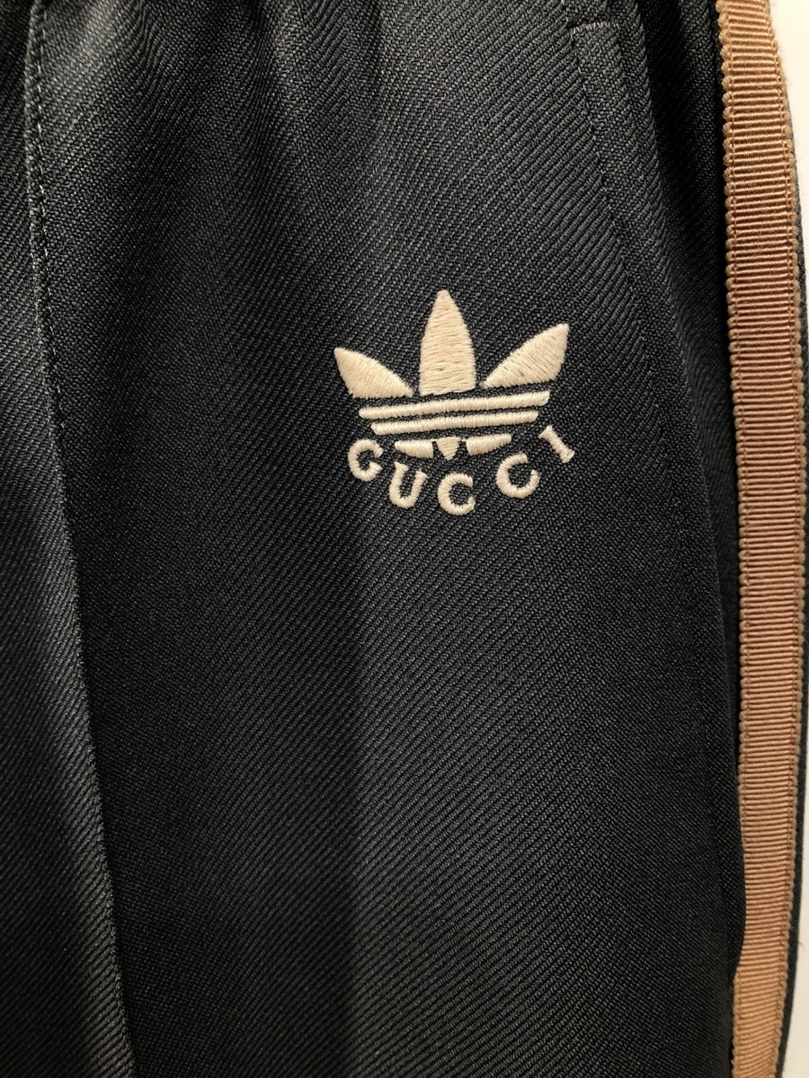 GUCCI/adidas Fluid Drill Pant Gray x Beige Size:ITASIZE:48 GUCCI/adidas Fluid Drill Pant Gray x Beige Size:ITASIZE:48