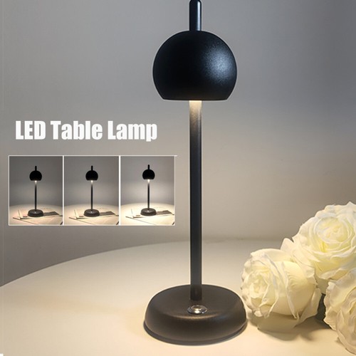 Rechargeable LED Table Lamp Touch Sensor Desk Light Bedroom Restaurant ...