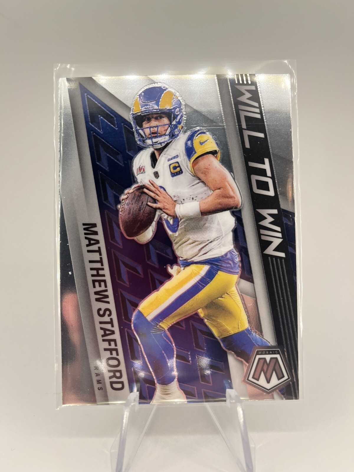 2022 Mosaic Matthew Stafford Will To Win LA Rams WW-5 | eBay