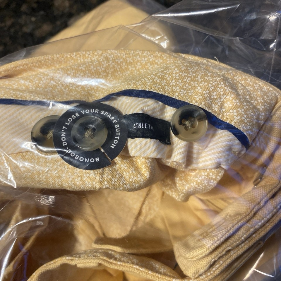 Bonobos Stretch Chinos Mens 31x32 Italian Athletic Fit Sunstreak Yellow ...