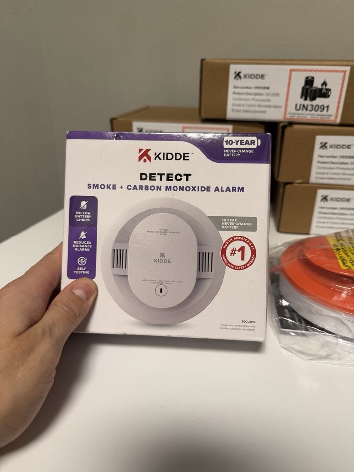Lot Of 7 Kidde 30CUD10 Smoke & Carbon Monoxide Detector Apr/2024 | eBay