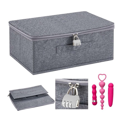 Discreet Lockable Adult Toy Bag Storage Organizer Toy Bag Storage Bins ...
