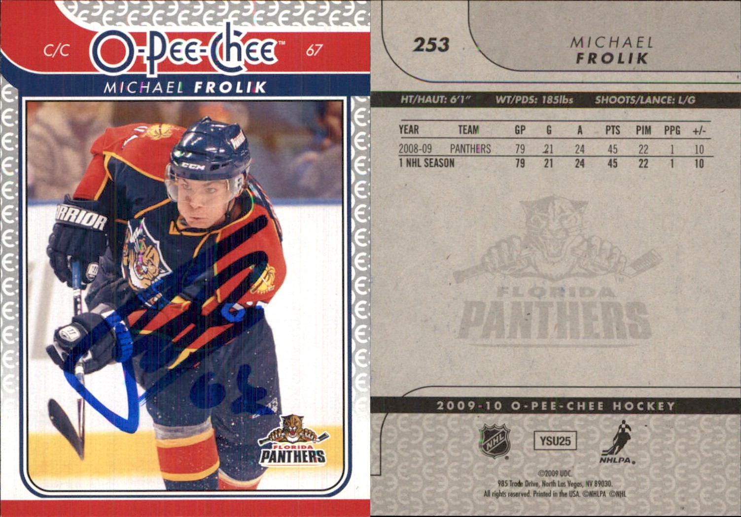 Michael Frolik 2009 O-Pee-Chee #253 Retro Rainbow /100 Price Guide ...