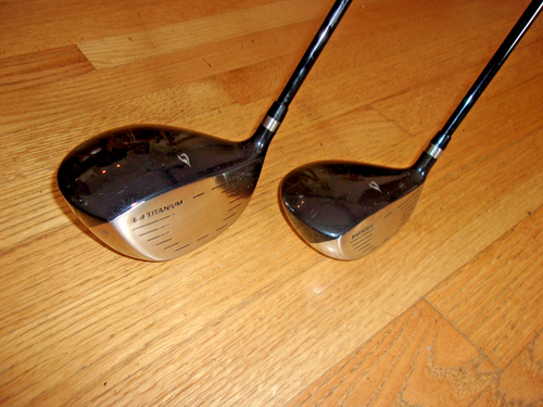 HiPPO Beast Titanium Driver & 3 Wood Set - R Flex Graphite Shafts - RH ...