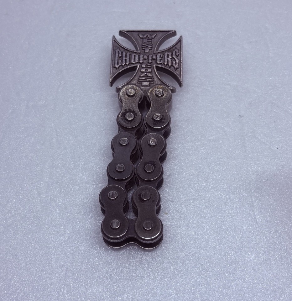 West Coast Chopper Logo Bottle Opener Iron Cross Motorcycle Chain ...
