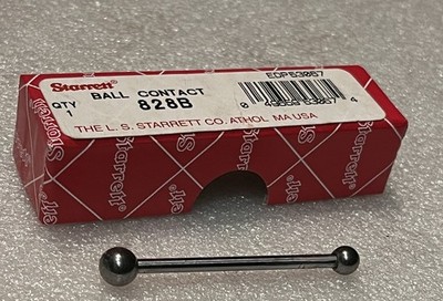 Starrett 828B Ball Contact for Wiggler or Center Finder .250" Ball Dia ...