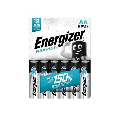 Pila stilo AA - 1,5V - Max Plus alcalina - Energizer - blister 6 pezzi ...