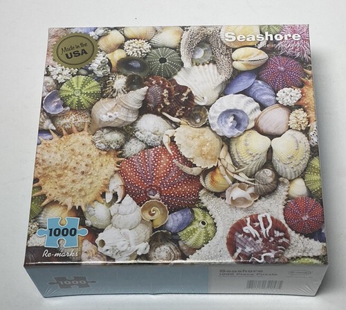 Seashore Seashells 1000 Piece Jigsaw Puzzle Remarks 19.25” x 26.625 ...
