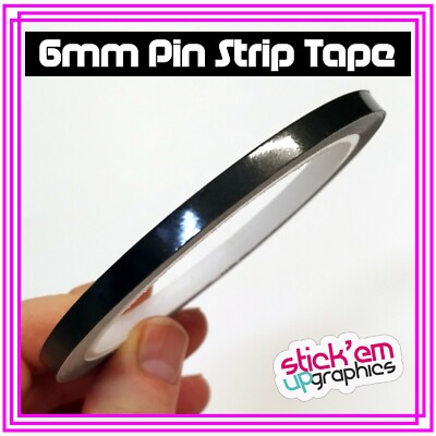 Metallic Dark Grey Car Pin Stripe Coach Line Tape Styling Stripe 6mm x ...