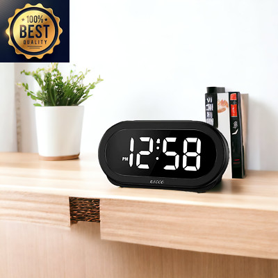 Small LED Digital Alarm Clock with Snooze, Easy to Set, Full Range ...