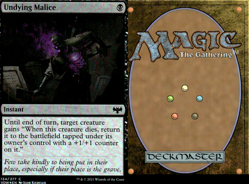 Magic the Gathering -MTG-Undying Malice Foil | eBay.de