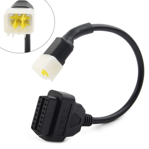 6 Pin OBD to 16Pin OBD2 Diagnostic Scanners Tool Adapter Cable For ...