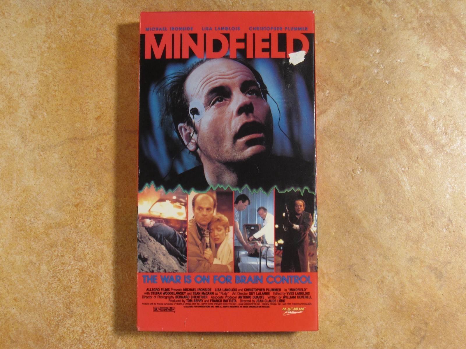 MINDFIELD MICHAEL IRONSIDE DRAMA VHS RARE! 1ST EDITION RELEASE 1990 ...