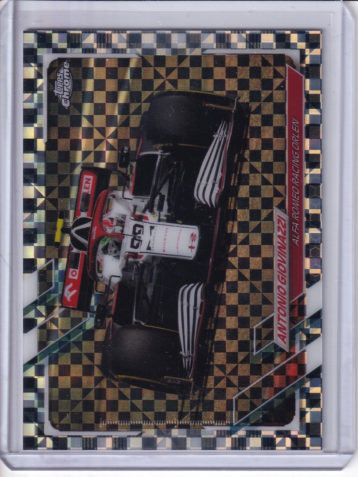 2021 Topps Chrome Formula 1 Checker Flag #111 Antonio Giovinazzi | eBay