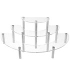 3-Tier Tabletop Acrylic Semicircle Half Moon Cupcake Stand Dessert ...