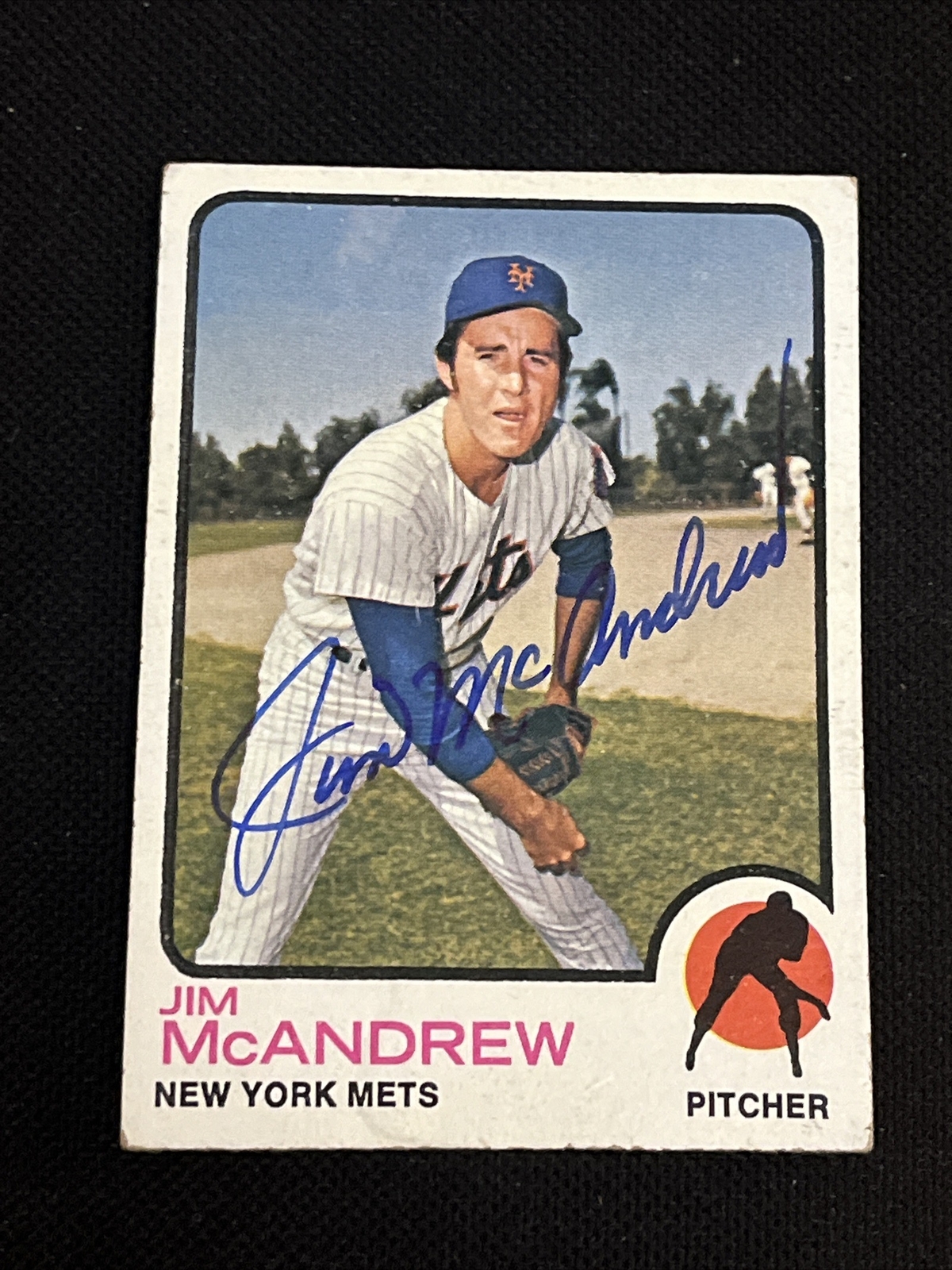 JIM McANDREW 1973 TOPPS SIGNED AUTOGRAPHED CARD #436 NEW YORK METS | eBay