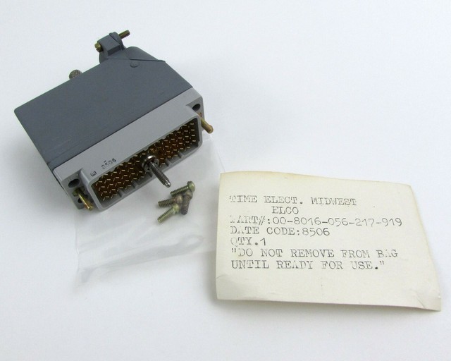 Elco Connector w/ Hoop Jackscrew and Gold Contacts 00-8016-056-217-919 ...