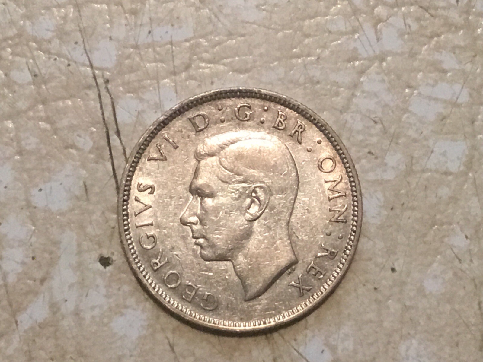 1940 Great Britain Silver Two Shilling (Florin) AU Large Silver Coin ...