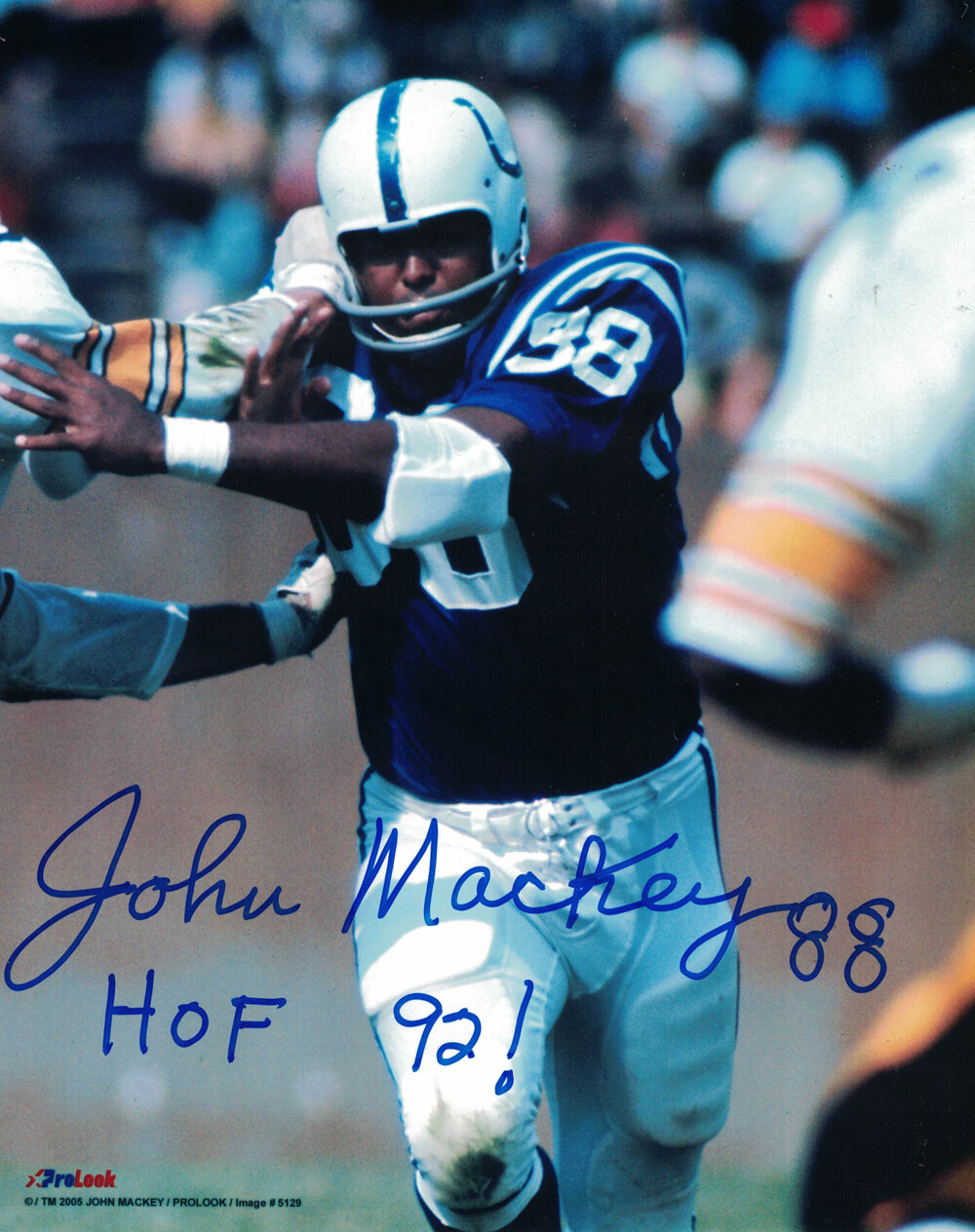 John Mackey Autographed/Signed Baltimore Colts 8x10 Photo 27864 | eBay