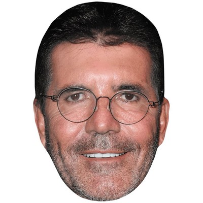 Simon Cowell (Glasses) Big Head. Larger than life mask. | eBay
