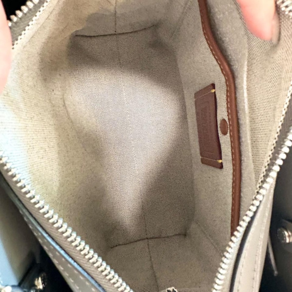 COACH x POPEYE Rogue 25 Gray Multi Glovetanned Leather Shoulder Bag ...